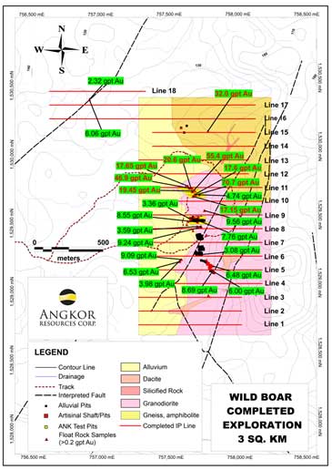 Angkor Resources defines Drill Targets at Wild Boar Prospect, Cambodia ... Angkor Resources defines Drill Targets at Wild Boar Prospect, Cambodia ...